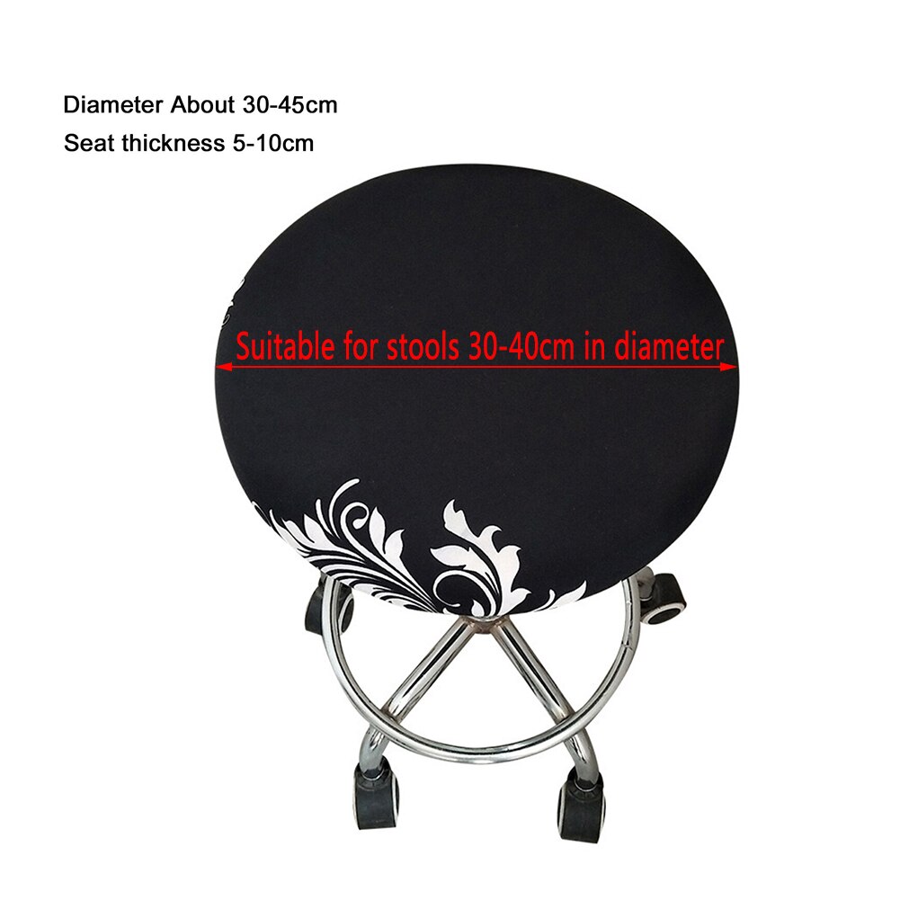 1 Pc Round Chair Cover Bar Stool Cover Elastic Sea... – Grandado