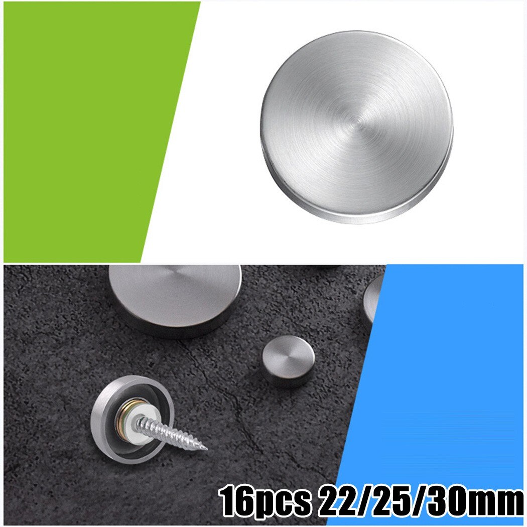 16Pcs Stainless Steel Decorative Mirror Screw Cap ... – Grandado