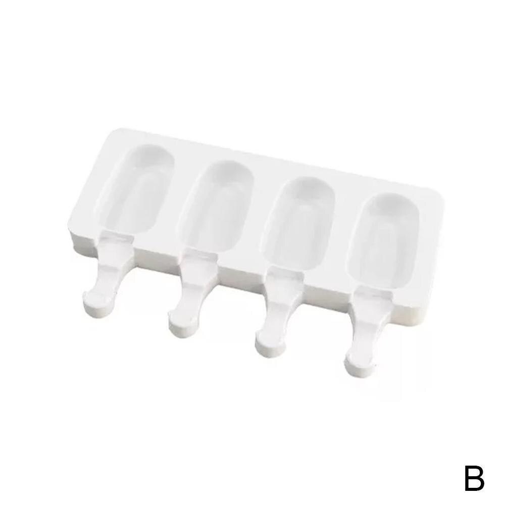 4 Holes Silicone Freezer Ice Cream Mold Candy Bar ... – Grandado