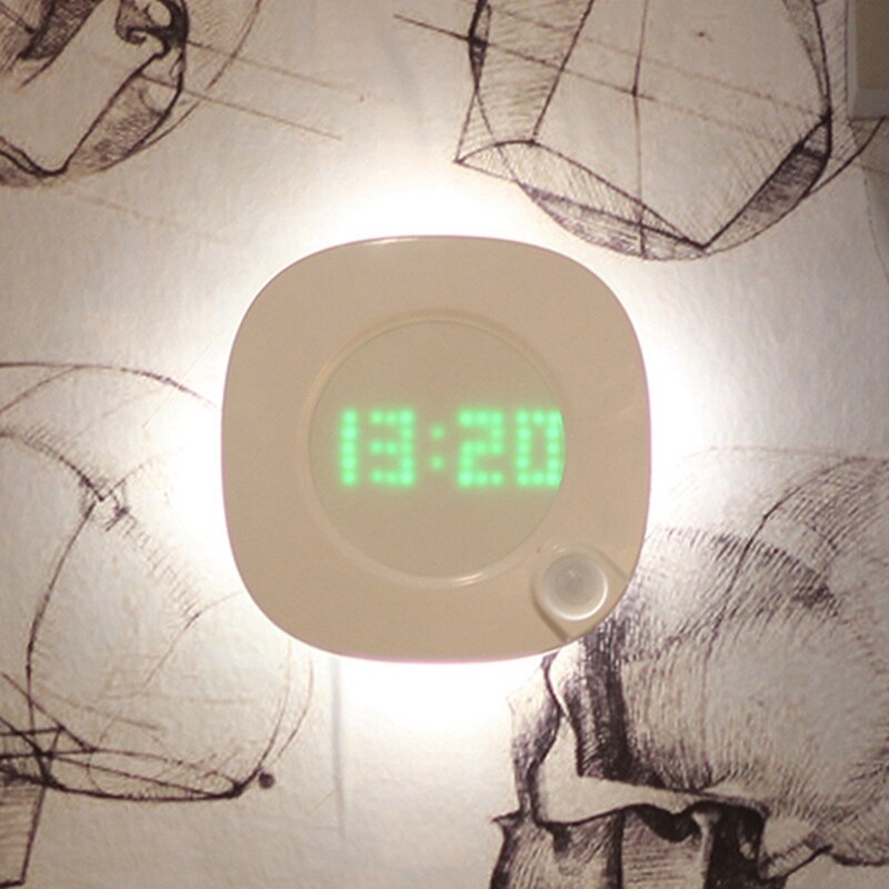 Smart Sensor Wall Clock with LED Lights , USB / AA... – Grandado