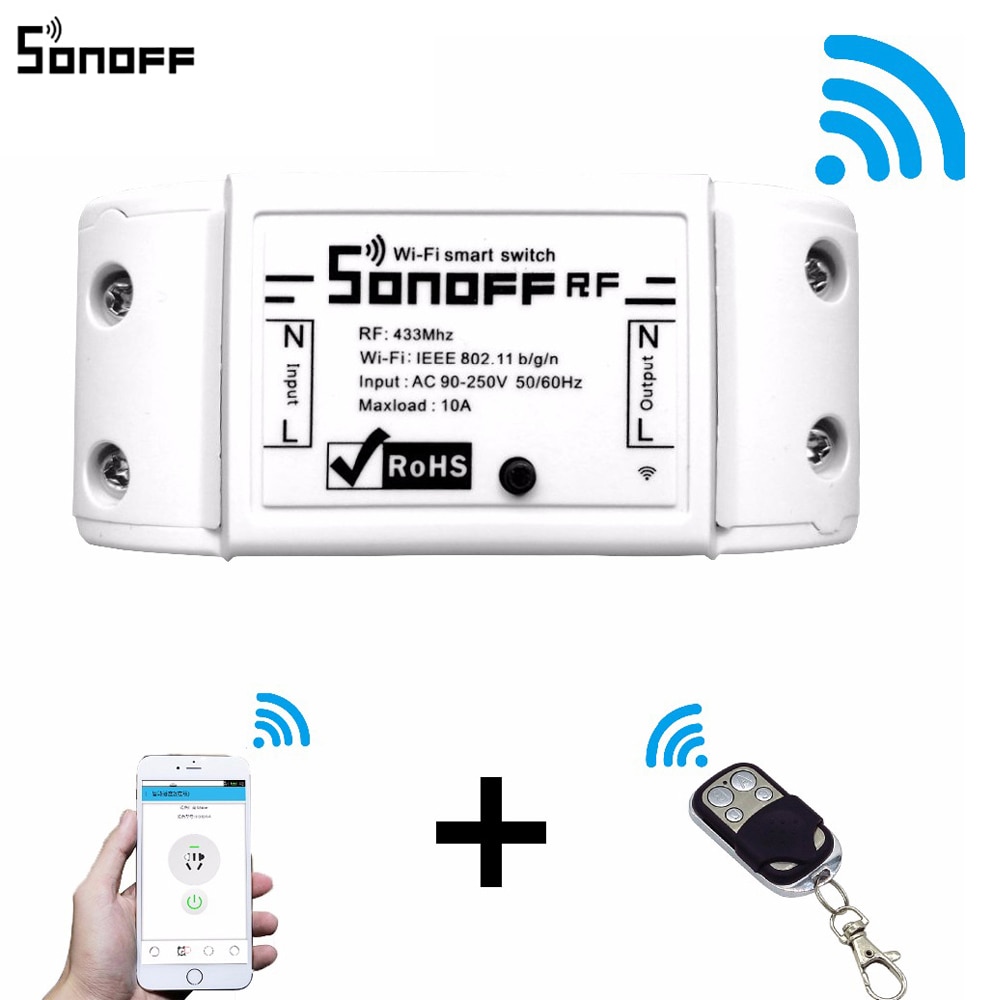 1 Pcs Sonoff Wifi Schakelaar Module, Draadloze Afs... – Grandado