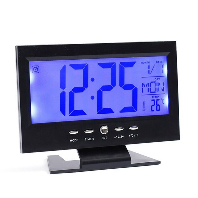 LCD Digital Time Alarm Clock Multifunction Snooze ... – Vicedeal