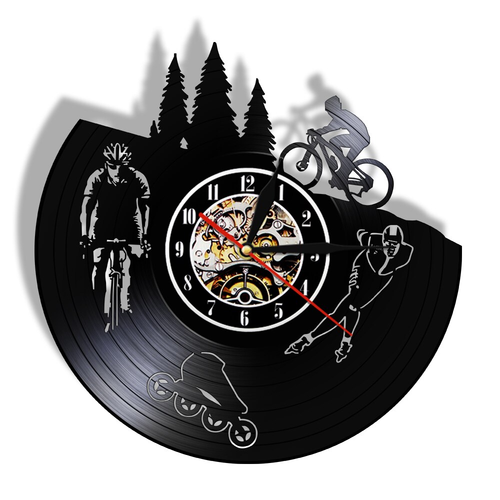 Crossmotor fiets moderne vinylplaat stille kwarts ... – Vicedeal
