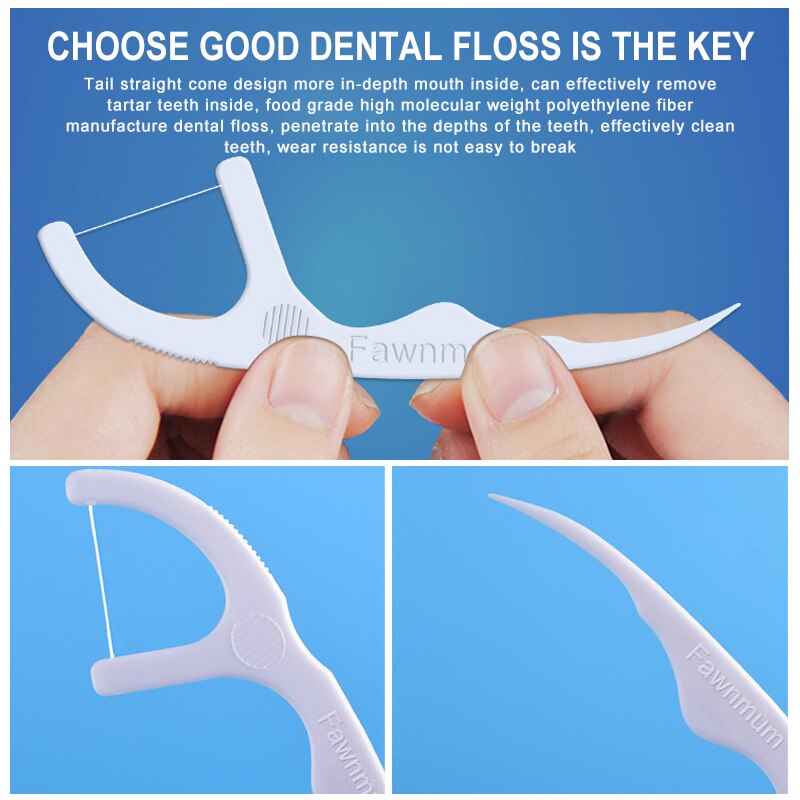 30Pcs/Pack Oral Hygiene Dental Floss Flosser Stick... – Grandado