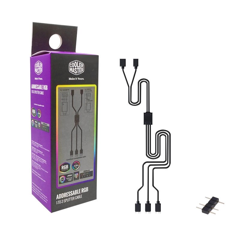 Cooler Master ARGB 1-TO-3 1-TO-5 SPLITTER CABLE Co... – Grandado