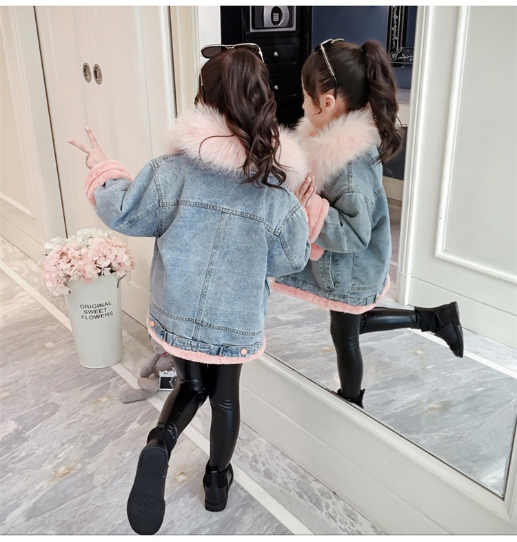 5-10 years old girl baby cowboy coat autumn and wi... – Grandado