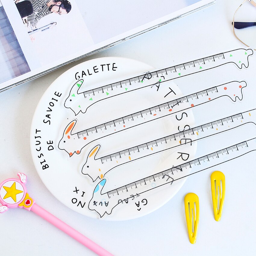 15cm Acrylic Straight Ruler Cartoon Measuring Rule... – Grandado