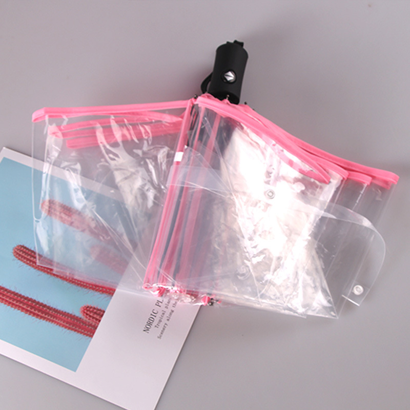 Plegable transparente 15 paraguas de colores 1 pie... – Grandado