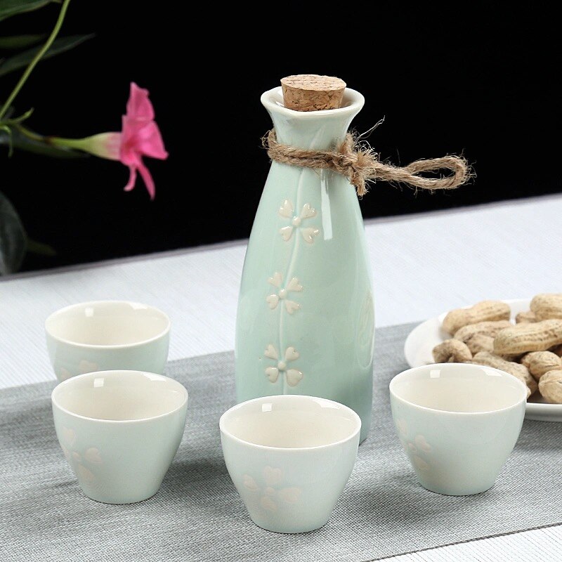 Luxury Japanese Sake Set Ceramic Wine Dispenser Wi... – Vicedeal