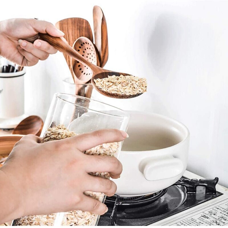 Wooden Spoons For Cooking Kitchen Utensil Set Nons... – Vicedeal