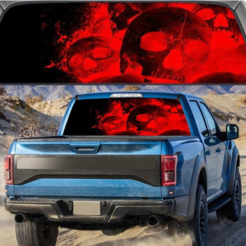 Red Skull for Truck Jeep Suv Pickup 3D Rear Windsh... – Vicedeal