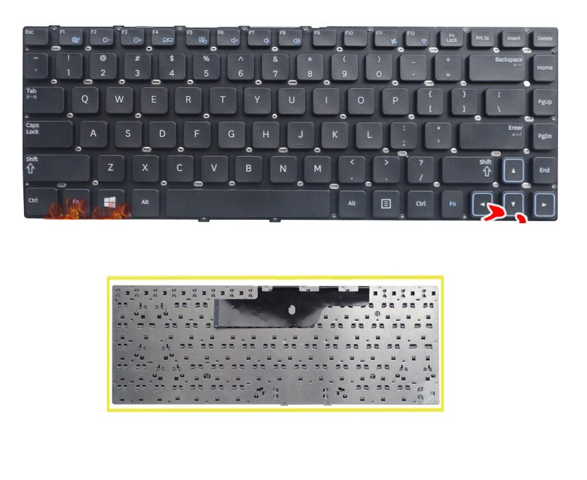 laptop US Keyboard for Samsung 300V3A 300E3A NP300... – Grandado