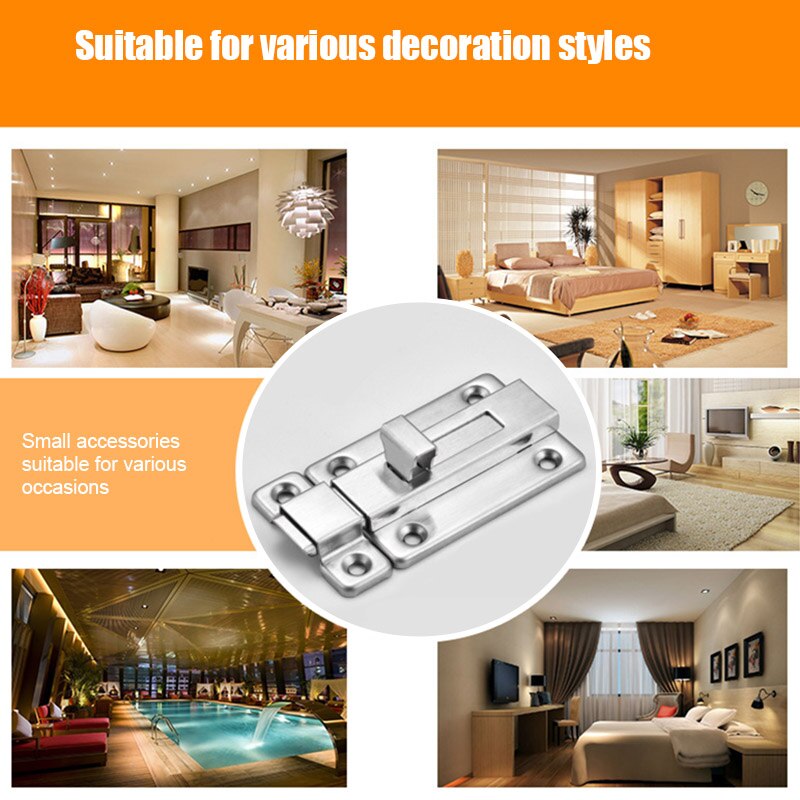 Stainless Steel Door Bolts Latch Sliding Door Lock... – Grandado