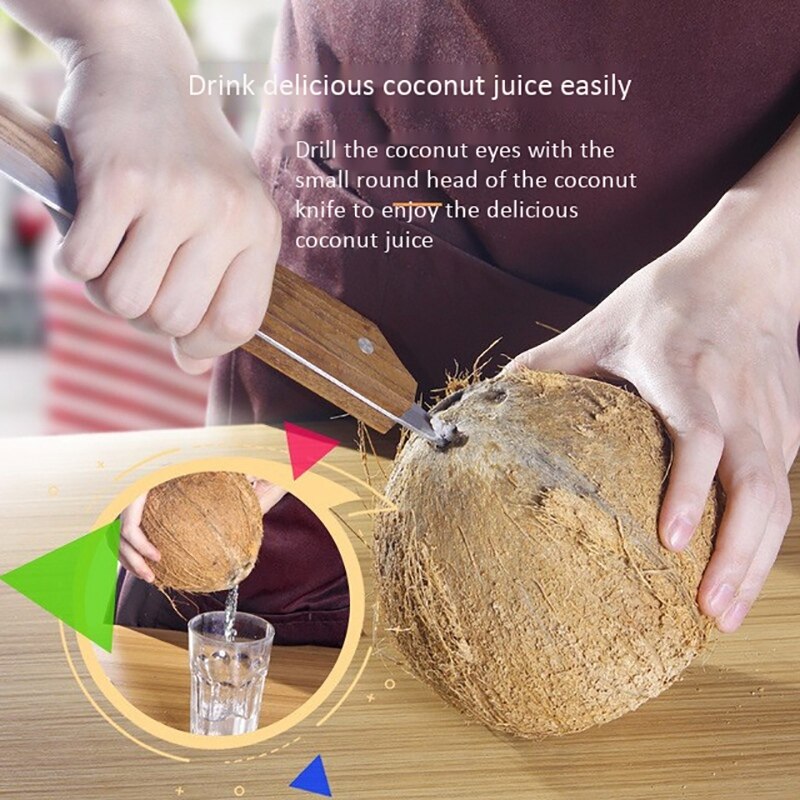 Coconut Opener Fruit Opener Double Ended Coconut C... – Grandado