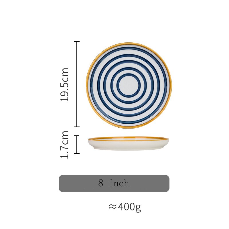 Japanese Hand-painted Under Glazed dinner plate bo... – Grandado