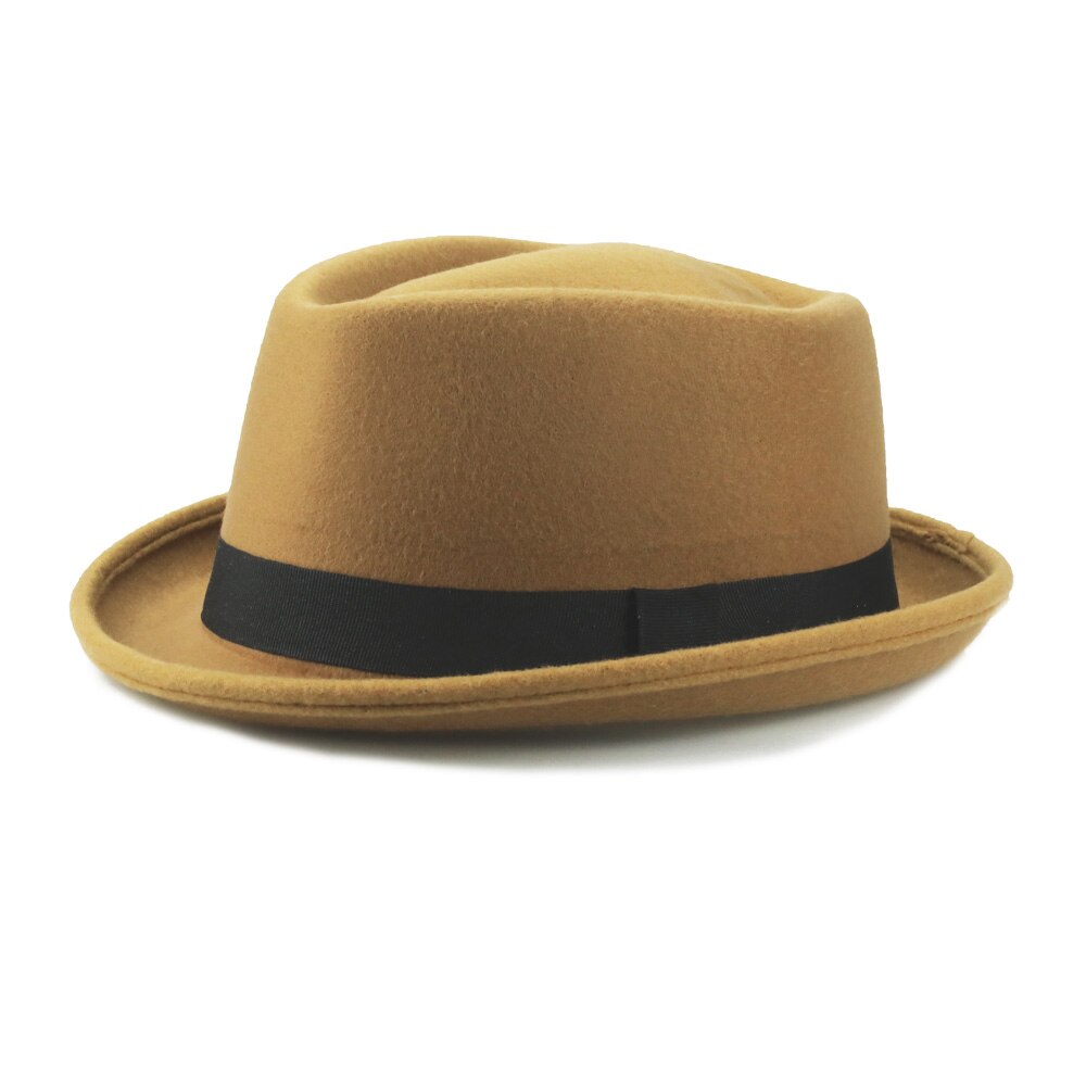 YY Small Brim Trilby Cap Men Retro Diamond Top Fed... – Grandado