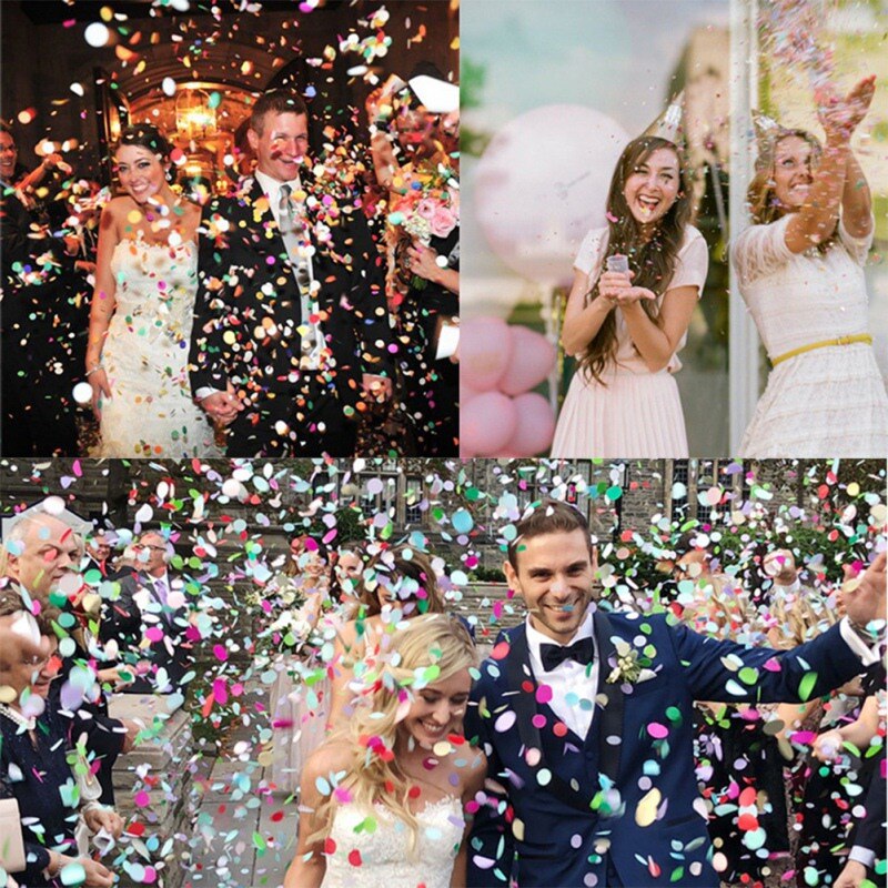 Round Confetti Push-pop Decoration DIY Festive Par... – Grandado