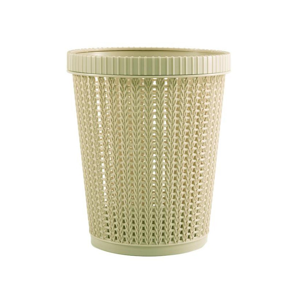 Rattan Styled Trash Can With Self-Replacing Garbag... – Grandado