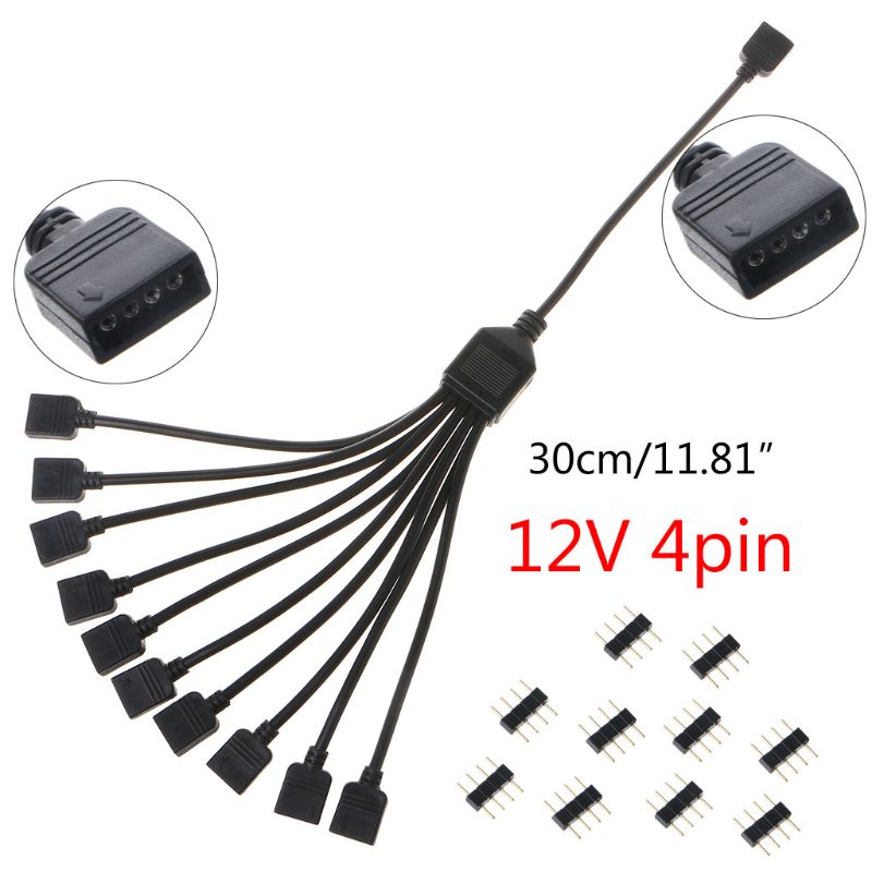 12V 4Pin AURA RGB Extension Adapter Cable Motherbo... – Grandado