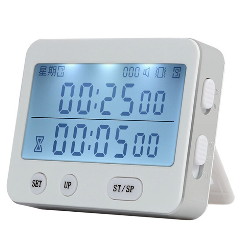 YS-255 Dual Sn Display Timer Alarm Clock Tomato Ti... – Grandado YS-255 Dual Sn Display Timer Alarm Clock Tomato Ti... – Grandado