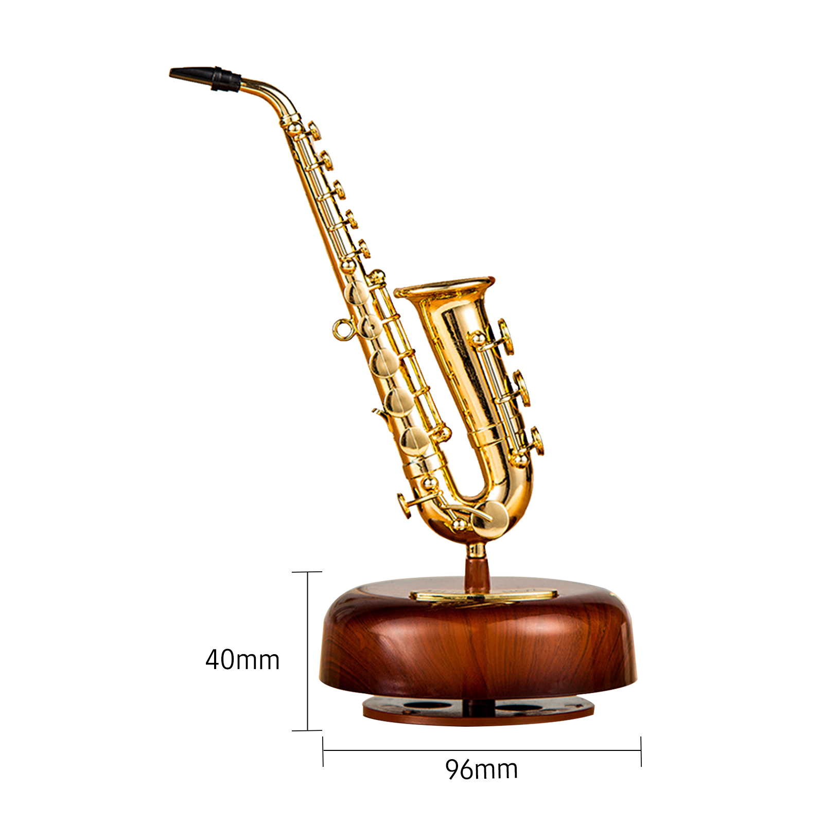 Saxophone Music Box Classical Wind Up Musicbox Twi... – Grandado