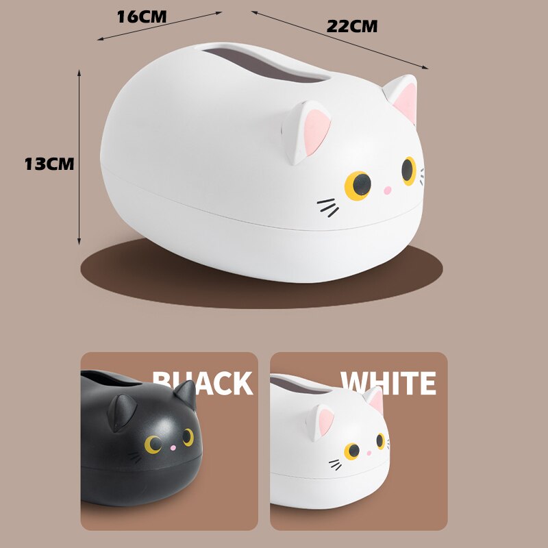 Caja para pañuelos de papel para modelado gato, Ca... – Grandado