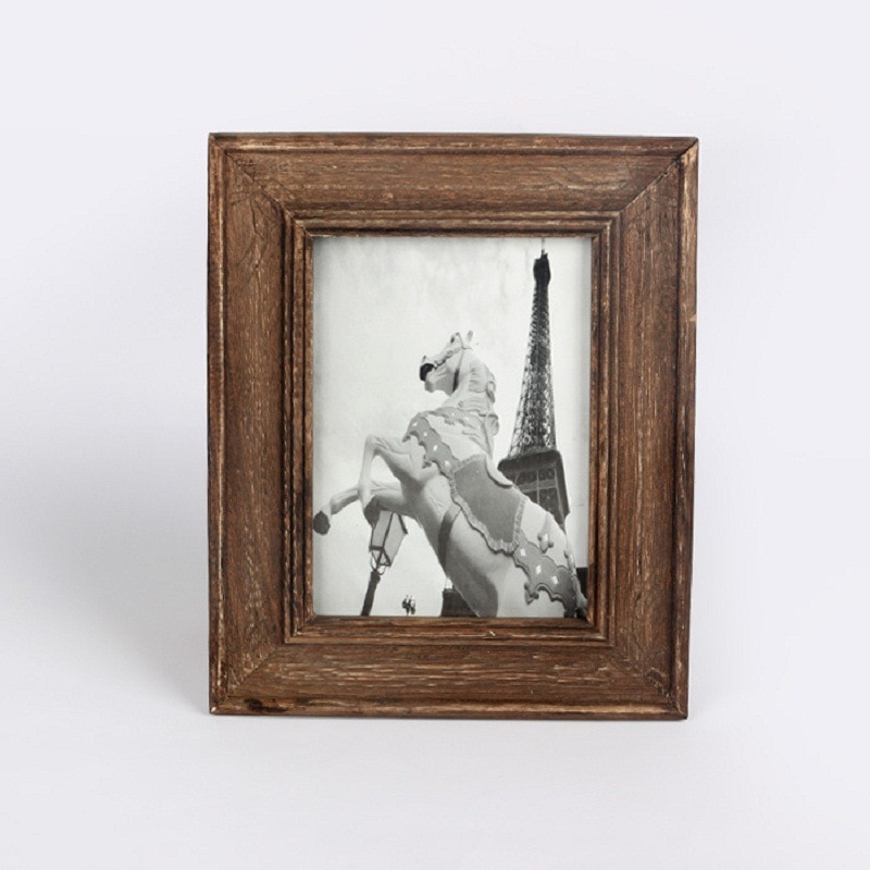 Simple 6 inch 7 inch solid wood photo frame set wo... – Grandado