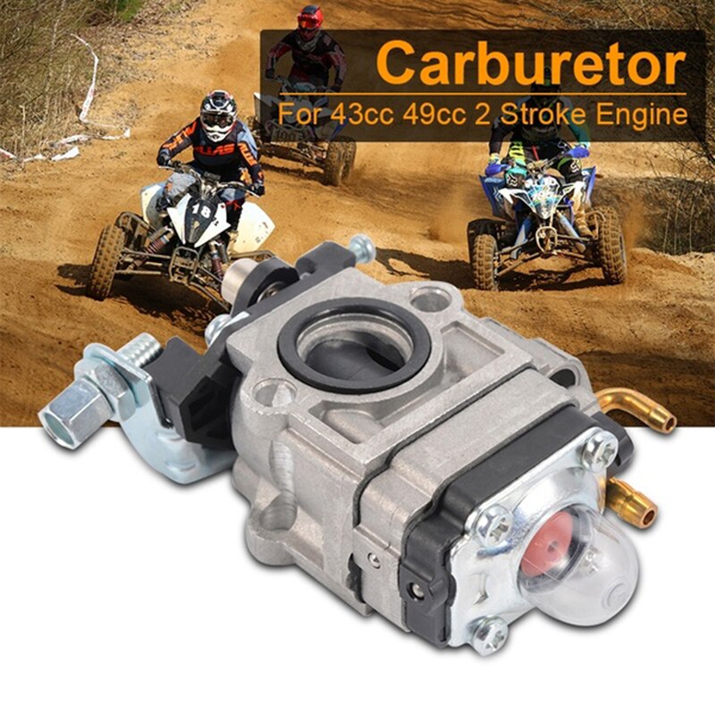 15mm Carburetor for 43 47 49cc 2-Stroke Scooter Di... – Vicedeal