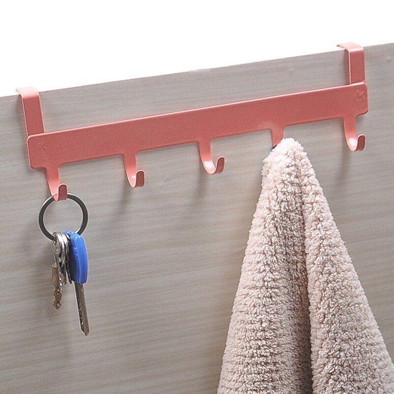 Steel over the door hooks hook rack double wall st... – Grandado