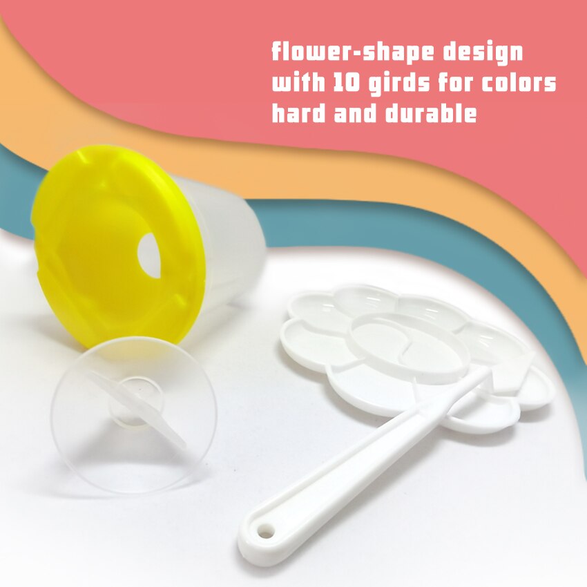 Art Supplies Plastic Palette Scraper Pen Washer Pa... – Vicedeal