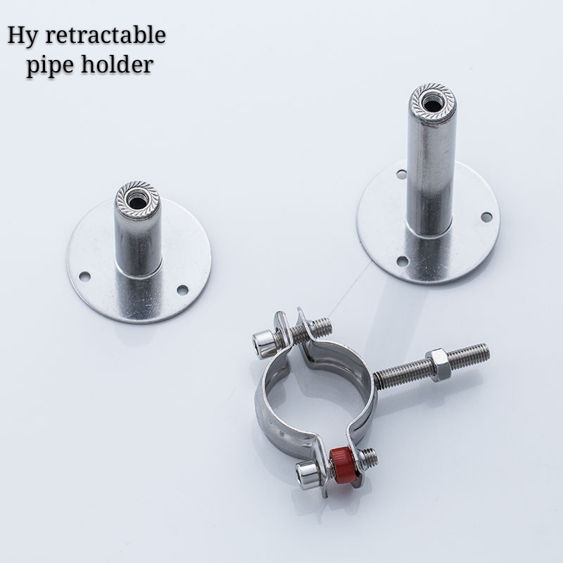 L = 105 to 150mm 304 adjustable base pipe bracket ... – Grandado