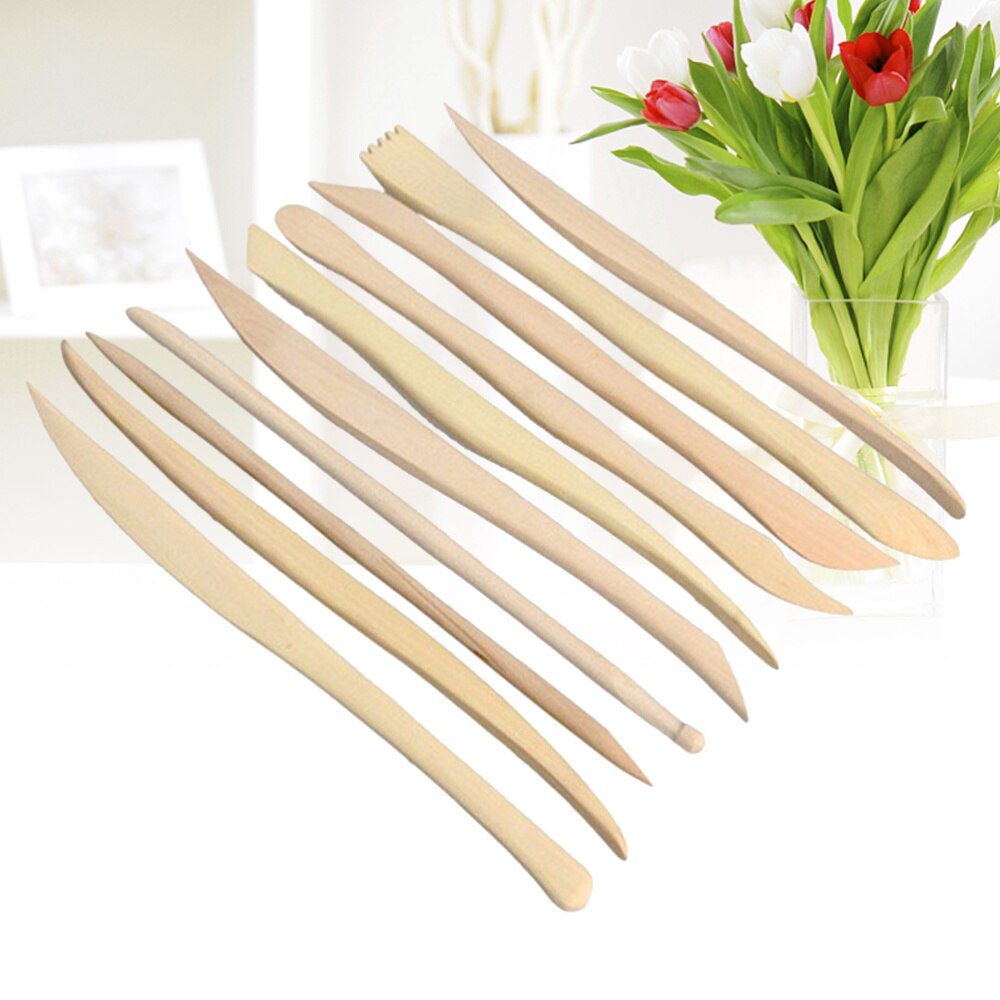 10pcs Clay Modeling and Carving Kit Wooden Clay Sc... – Vicedeal