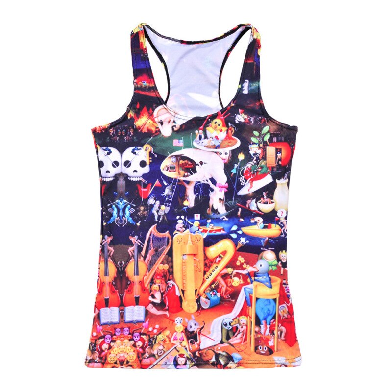 Women Vest I-shaped Colorful Amusement Park Dance ... – Vicedeal