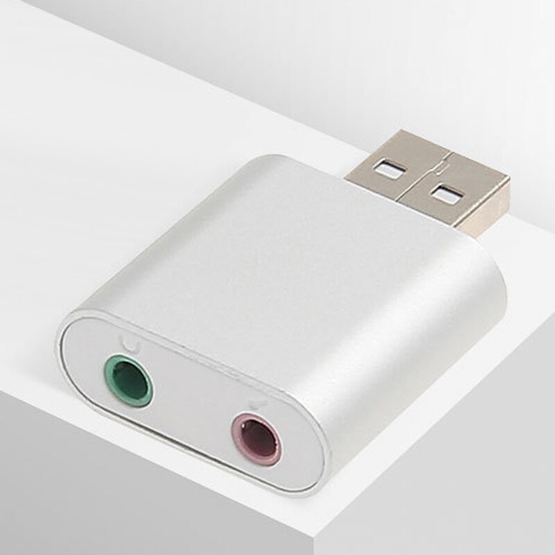 Aluminum USB External Stereo Sound Adapter for Win... – Grandado