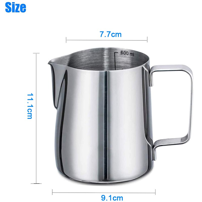 Stainless Steel Milk Frothing Pitcher Cup Espresso... – Grandado