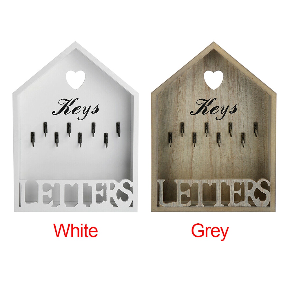 Portable Letter Rack Cottage Wooden Organizer 8 Ho... – Vicedeal