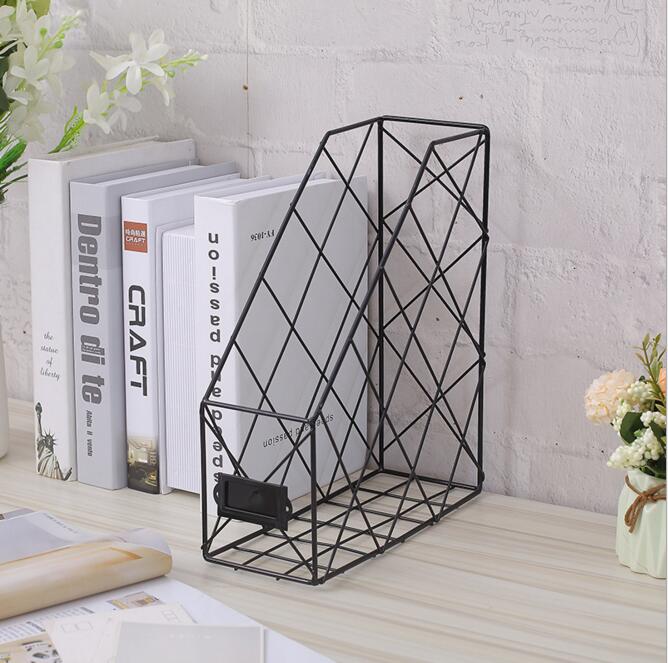 Metal Magazine Book Shelf Document Book Holder Des... – Grandado
