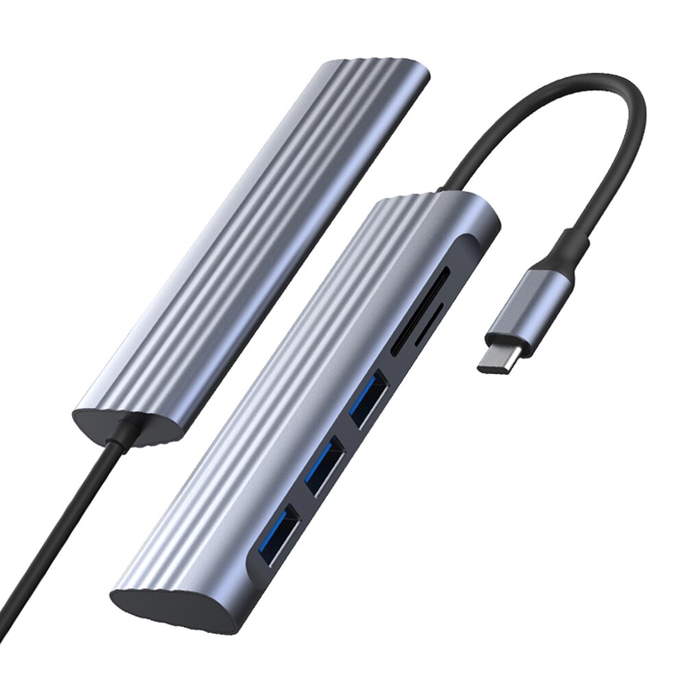 USB C Hub Multiport Adapter Portable Aluminum Allo... – Vicedeal