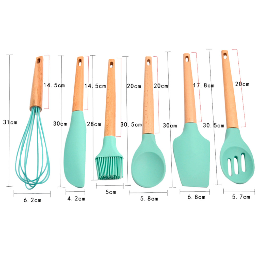 Silicone Cooking Utensils Set Kitchen Utensil Set ... – Grandado
