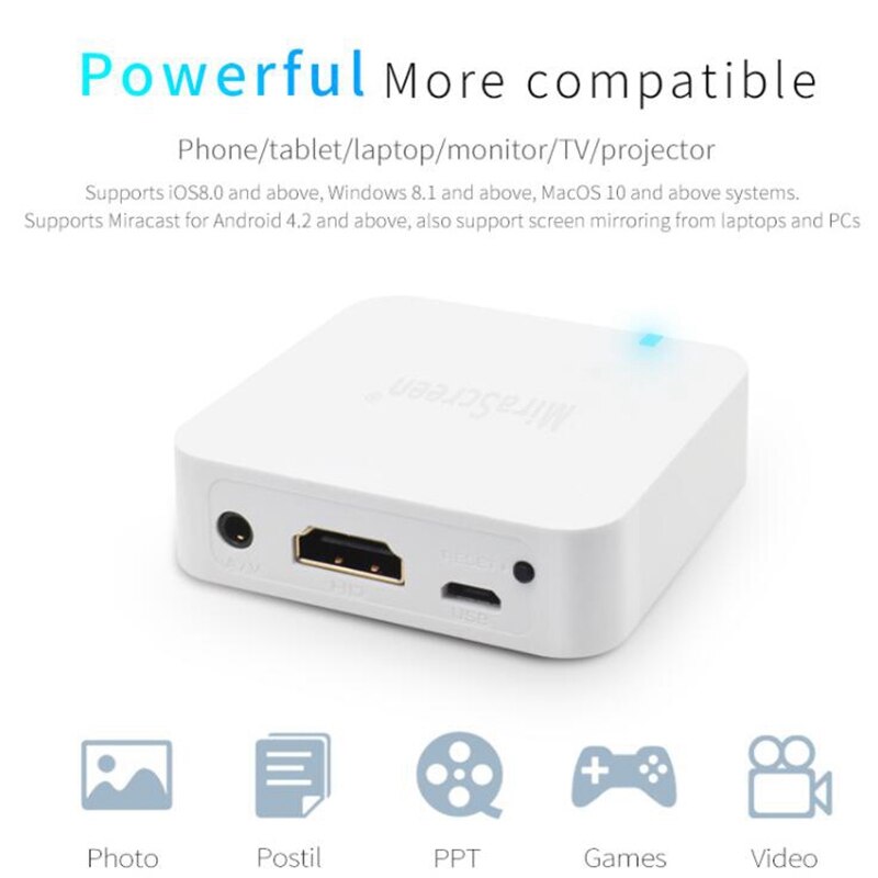 MiraScreen X7 Projector, Computer, Wifi Player, Ca... – Vicedeal