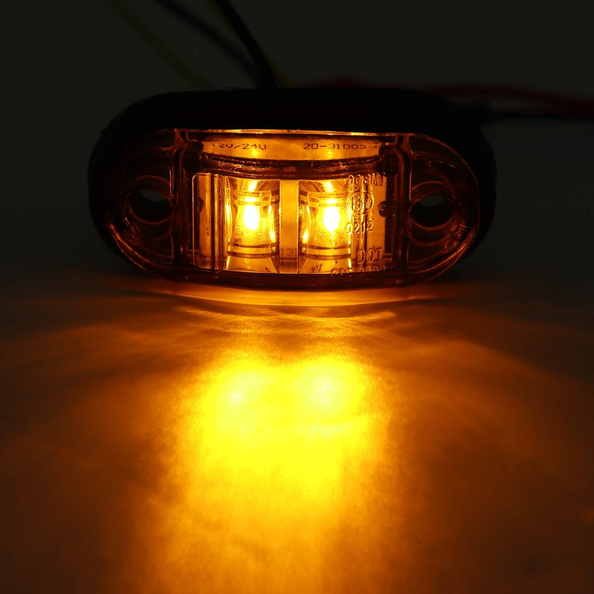 10 st 12v 24v led bil lastbil sidomarkeringsljus f... – Grandado