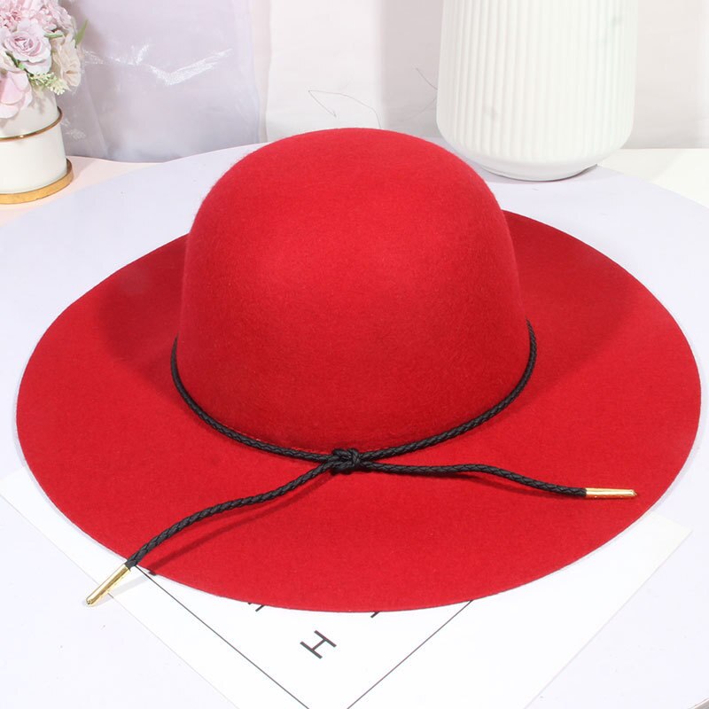 Winter Hats Female Simple wool? Big Hat Warm Hat S... – Grandado