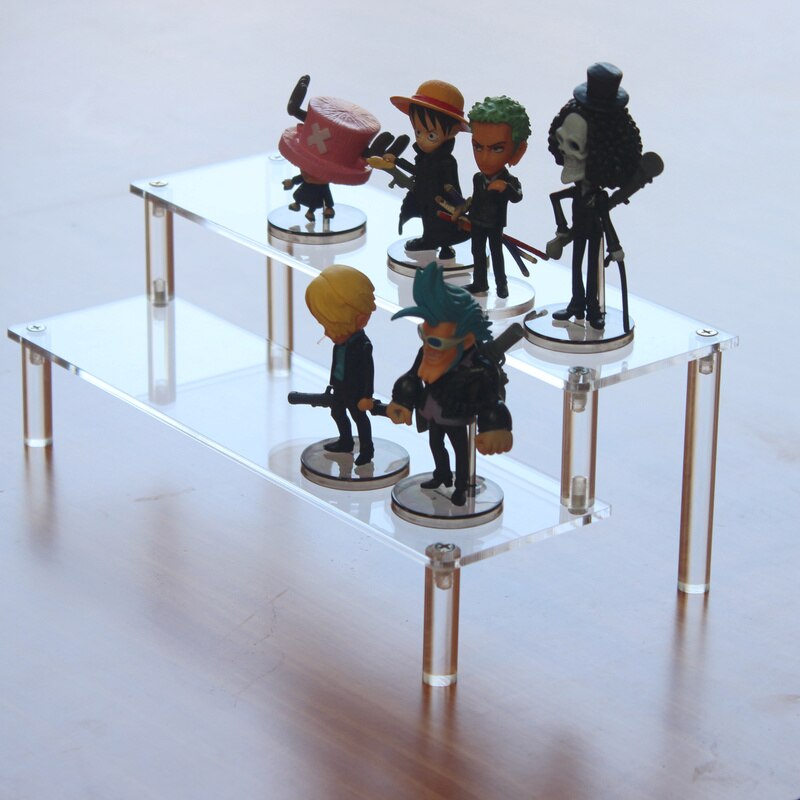 Acrylic Display Rack Ladder-shaped Desktop Storage Rack for Dolls, Toy ...
