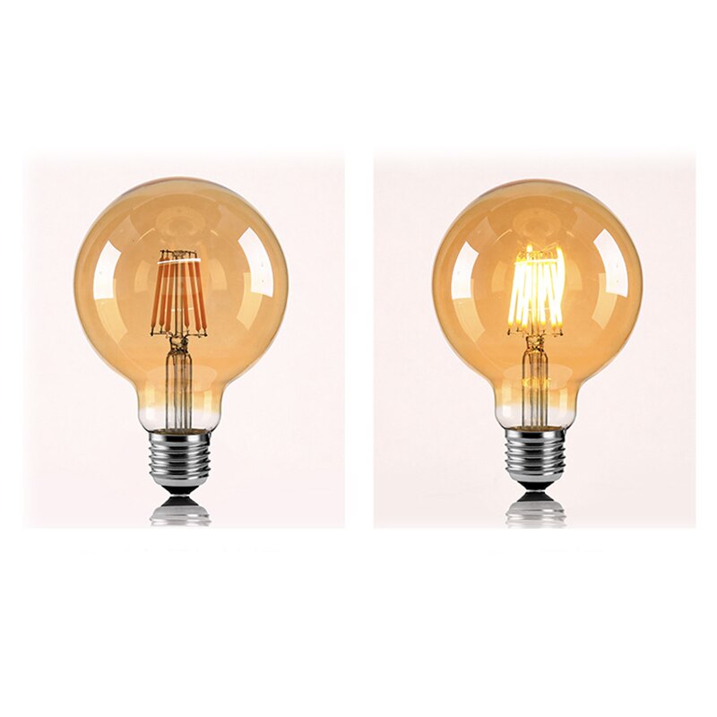 Retro Led Lamp E27 Base 4W 6W 8W 2200K Warmwit Tra... – Grandado