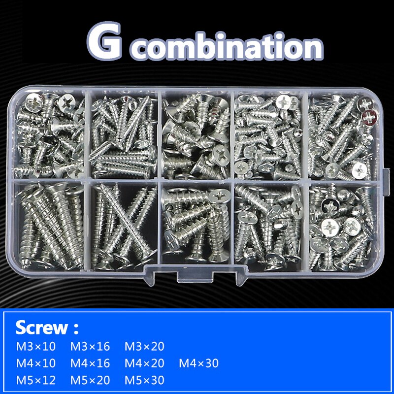 Cross Round Head Screw Nut Gasket Machine Wire Nai... – Grandado