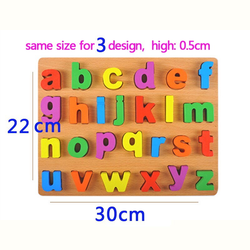 3set/lot wooden large alphabet letters Number Big ... – Grandado