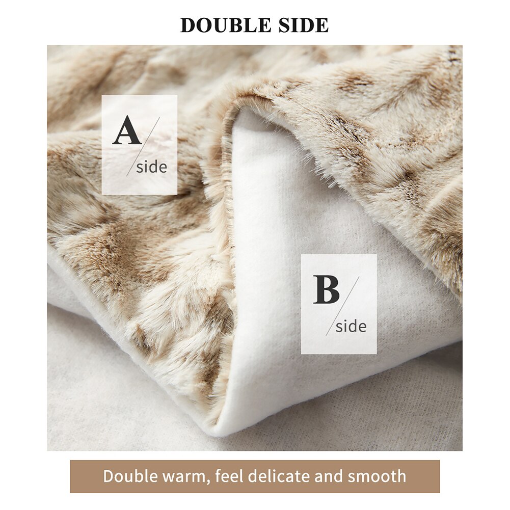 Gemütliche Warme Leichte Flauschigen Couch Faux Pe... – Vicedeal