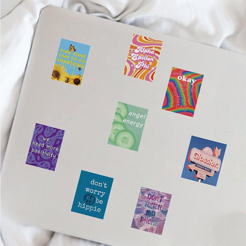 50Pcs Pack Motivational Phrases Sticker Quotes Sen... – Vicedeal