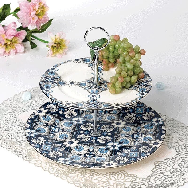 Venus Ceramic Two Tier Cupcake Stands Wedding Birt... – Grandado