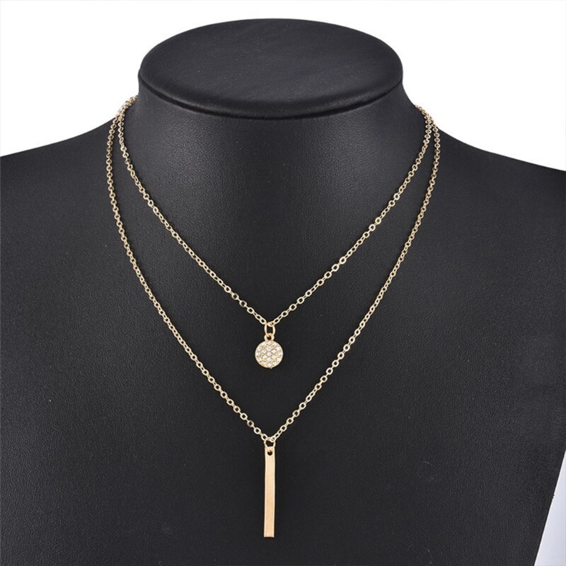 Novelty Clavicle Chain Necklace 2 Layering Chain L... – Vicedeal
